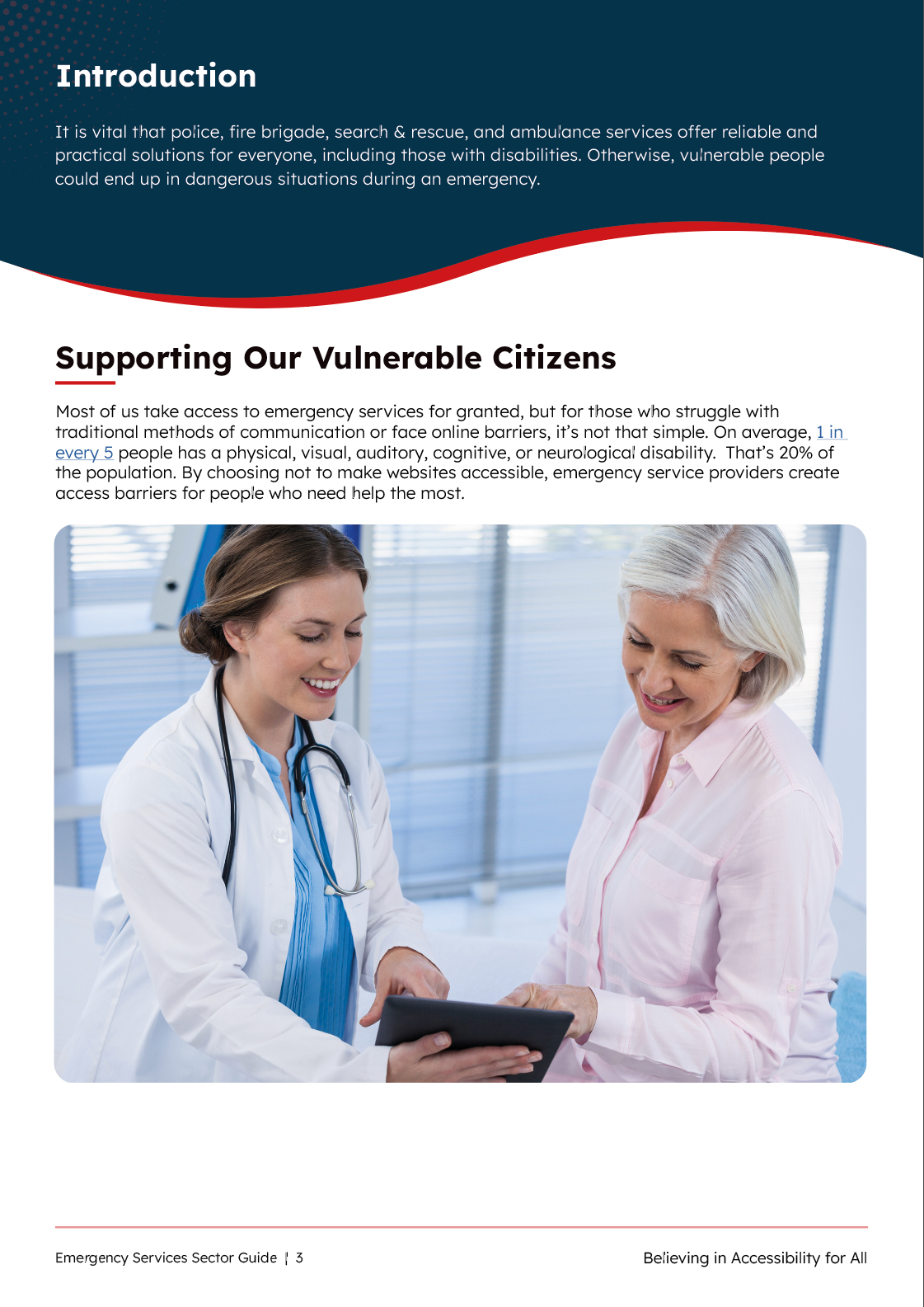 Online Accessibility Guide For Emergency Services